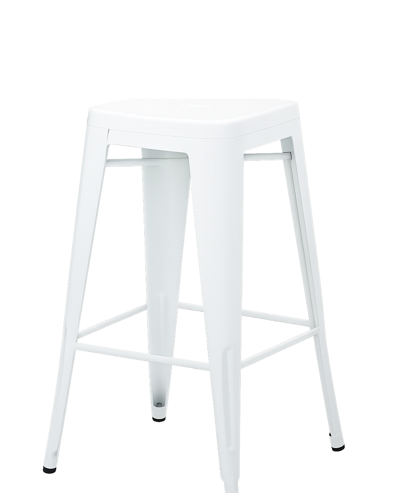 Tolix Stool Hire Adelaide | 76cm White Stools
